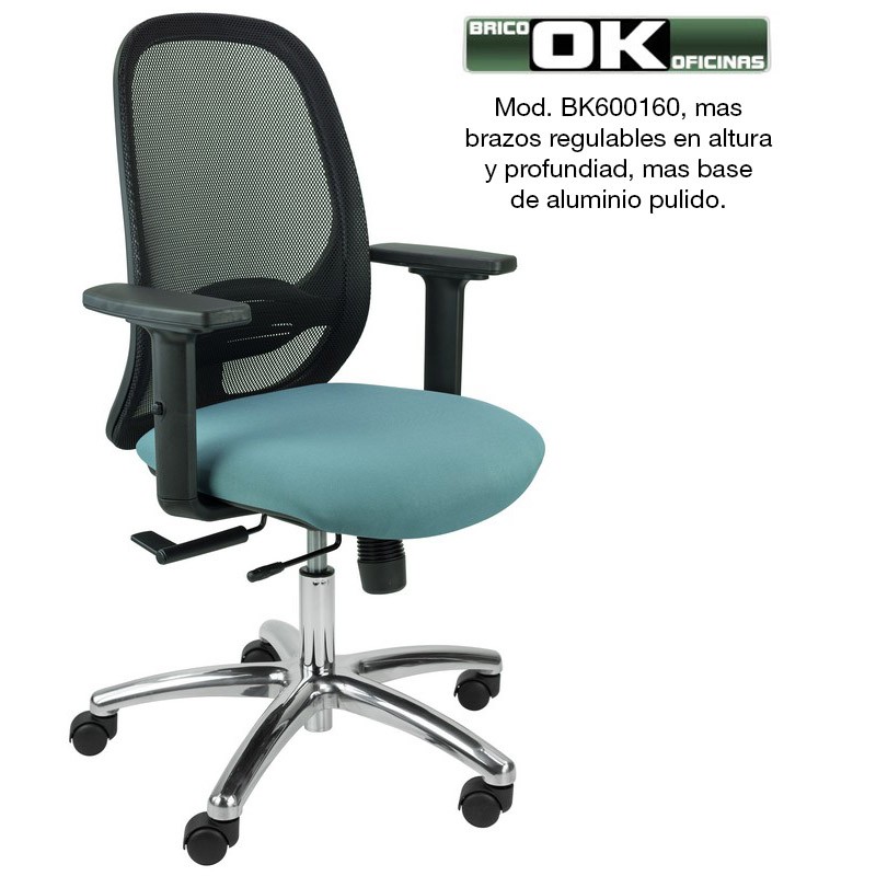 OK-160 office chair with synchronized mechanism and seat depth adjustment