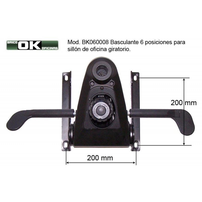 Tilting forward with 6 positions